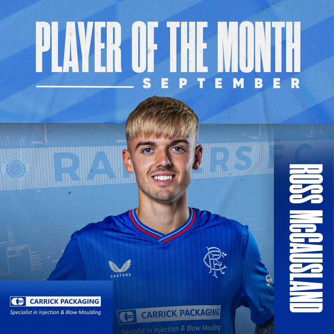 Ross McCausland Named Academy POTM for September | Rangers Football Club
