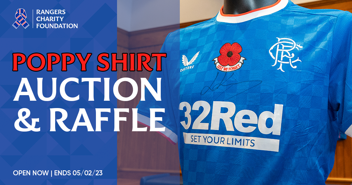 Charity: Poppy Shirt Auction and Prize Draw | Rangers Football Club