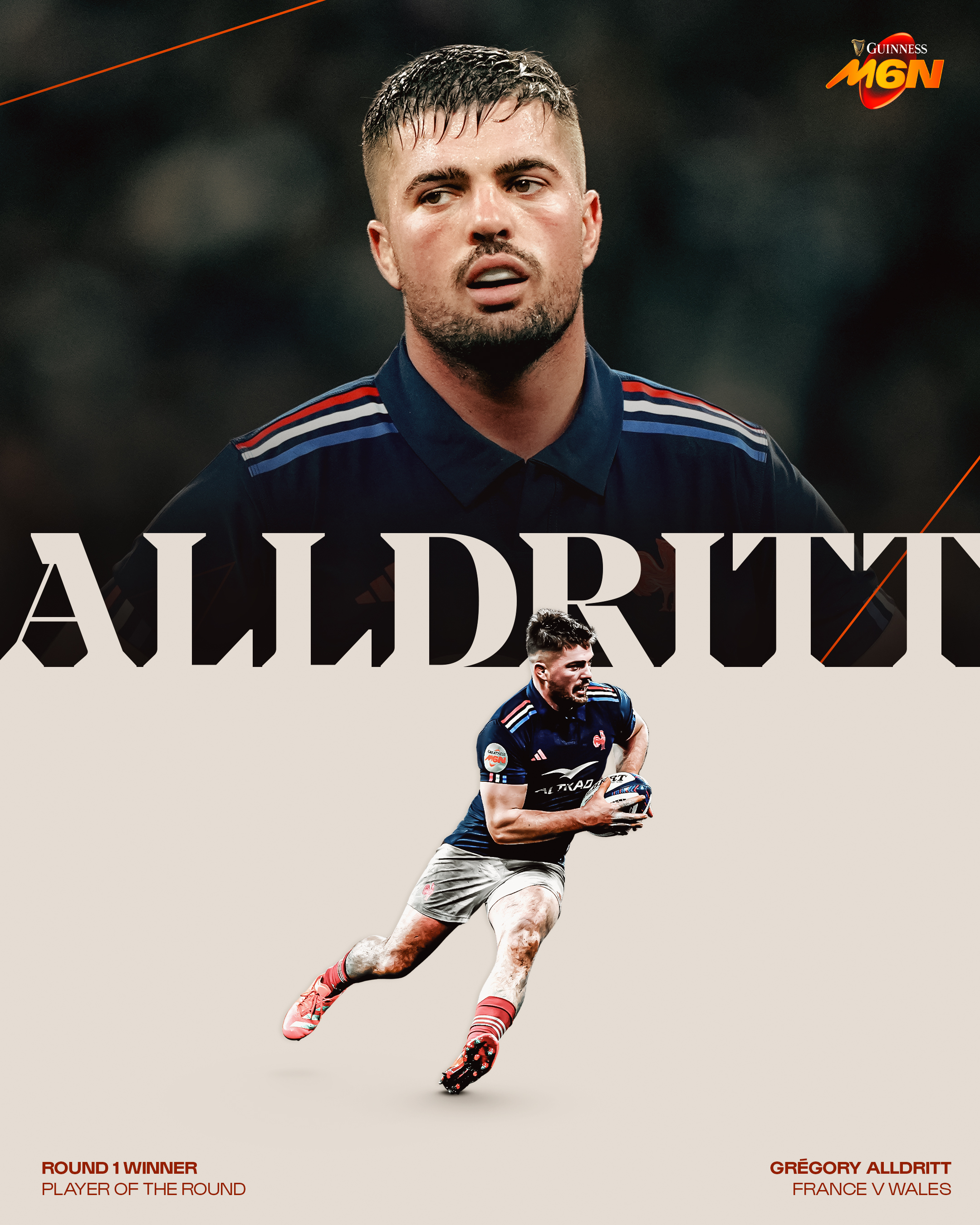 Grégory Alldritt voted Player of the Round | France Rugby | 2025 Six ...